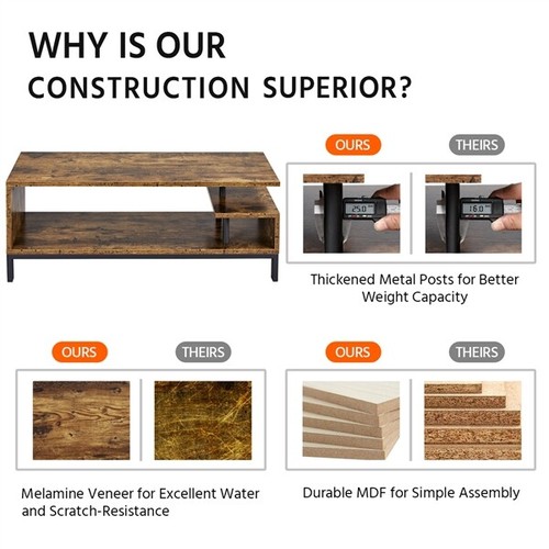 Media Console Table Small Entertainment Center Wood TV Stand for Living ...