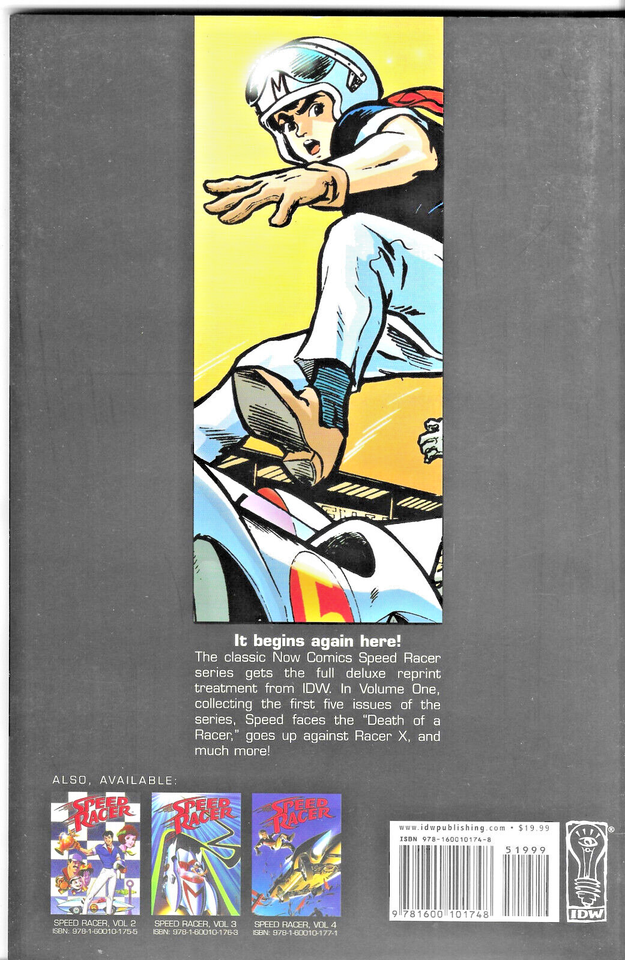 Speed Racer v1 TPB IDW reprints Now Comics Racer X classic anime ...