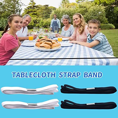 Table Bungees Tablecloth Strap Band Elastic Table Cloth Bands ...