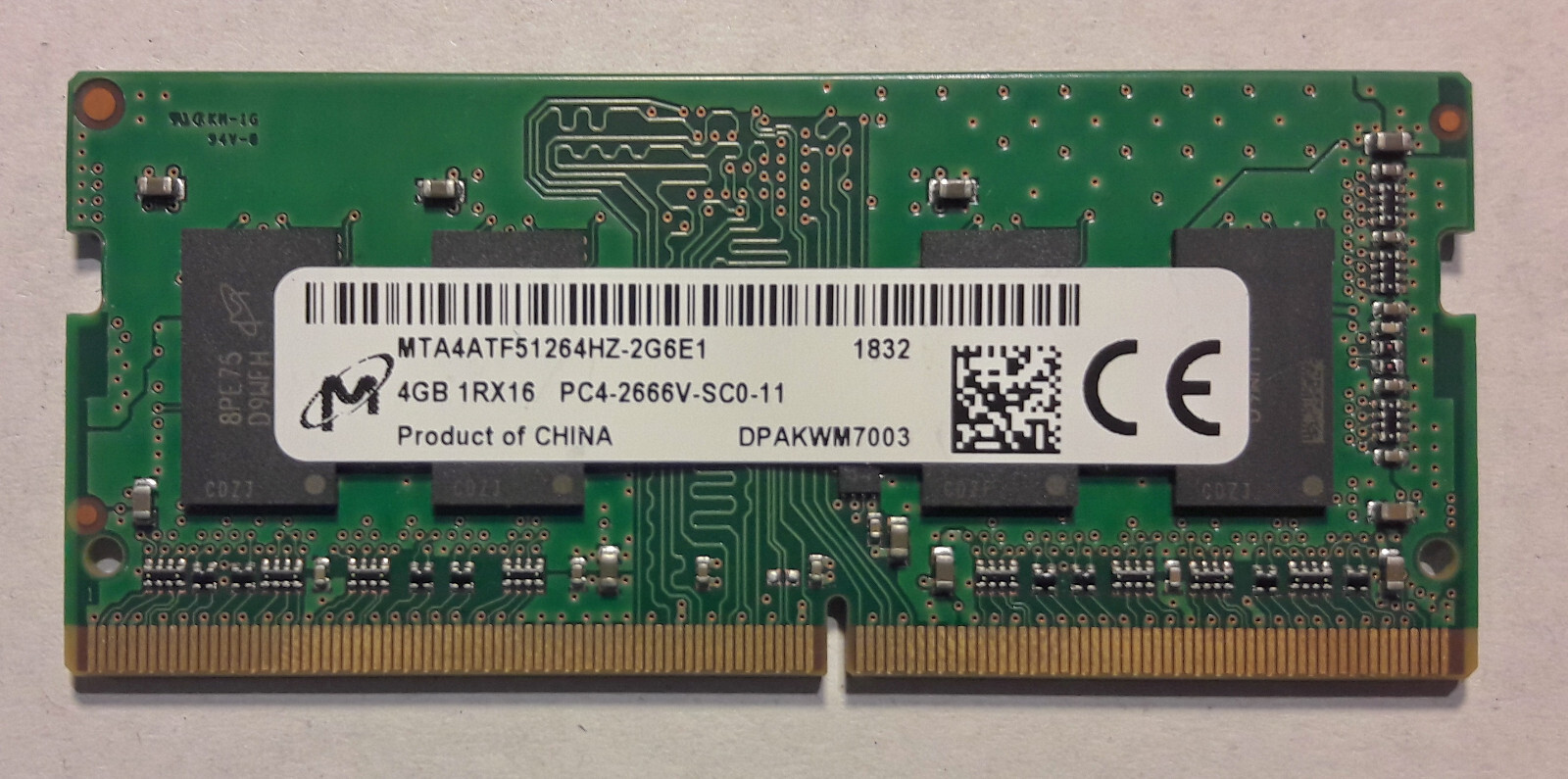 Micron 8GB (2x4GB) DDR4 Laptop RAM PC4-2666V 2666MHz 260pin ...