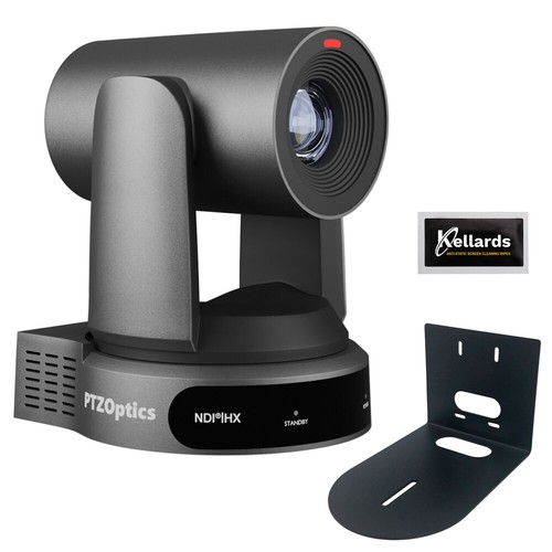 PTZOptics Move 4K PTZ Camera with 30x Zoom w/ Wall Mount Bracket ...