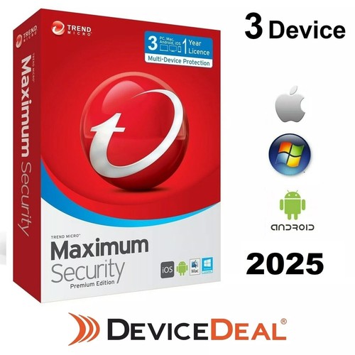 Trend Micro Maximum Security 2026 - 1 Year 3 Devices for PC, Mac, Android or iOS 9342003004854 ...