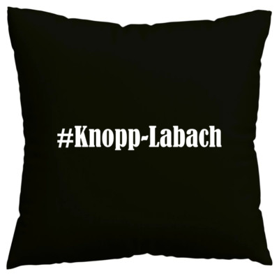 Kissenbezug #Knopp-Labach I love Knopp-Labach Schwarz 141477 | eBay