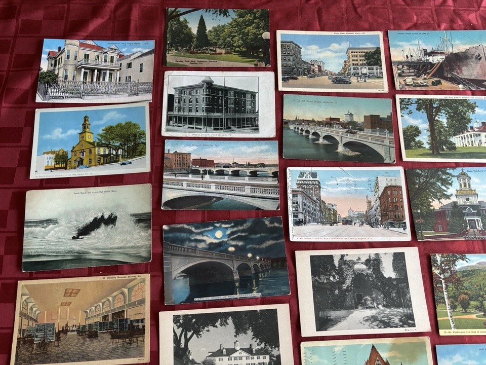 Lot of 47 Antique Vintage Postcards various People, States Geographic ...