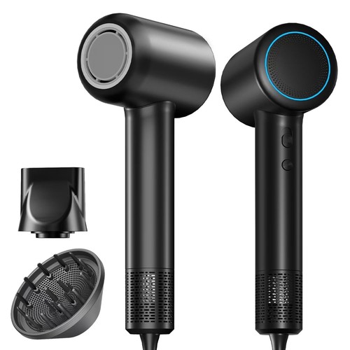 Diffuser Hair Dryer, 110,000 RPM Brushless Motor High-Speed Low Noise ...