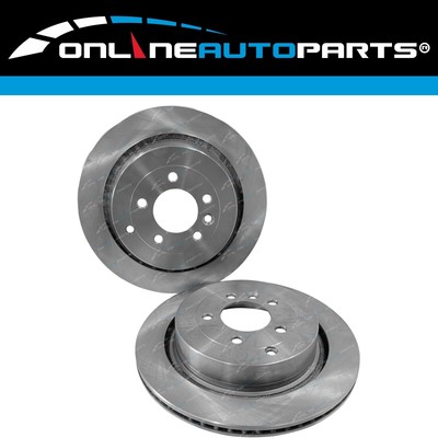 2 Rear Disc Brake Rotors for Range Rover Sport L320 V8 5.0L 508PN 2009 ...