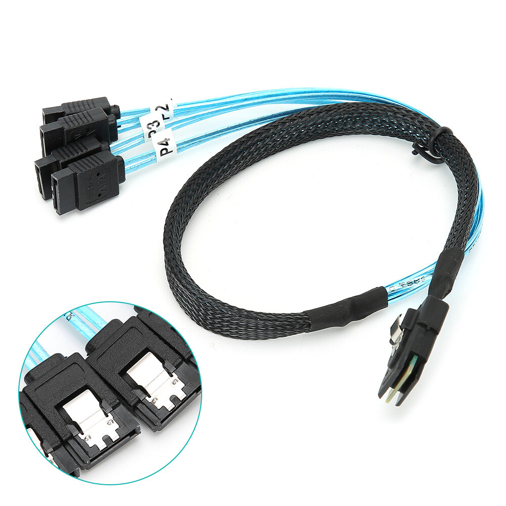 G0101 Mini SAS Cable 36P SFF-8087 To 4SATA Server Data Line Computer ...