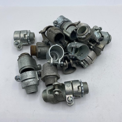 GREENFIELD 1/2” Straight Squeeze Connectors Flexible Conduit, Rigid LOT ...