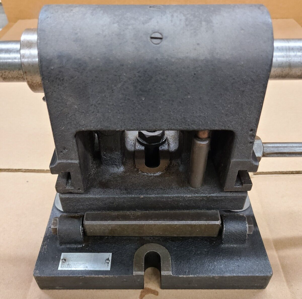 Weldon Tool Sharpening Fixture End Mill Grinding w/ Tilting Table Sub ...