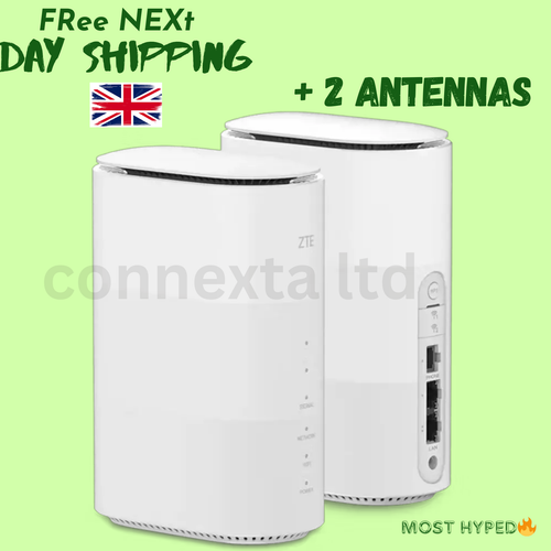 ZTE 5G MC801A WiFi6 Router 3.8 Gigabits DL sim card Unlocked + 2x Ts9 ...
