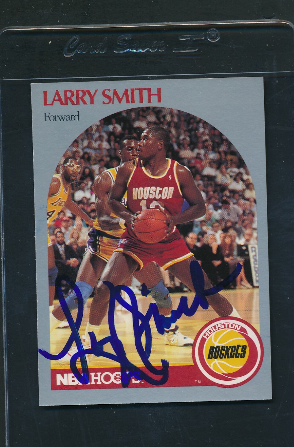 1990/91 Hoops #128 Larry Smith Rockets Signed Auto *A938 | eBay