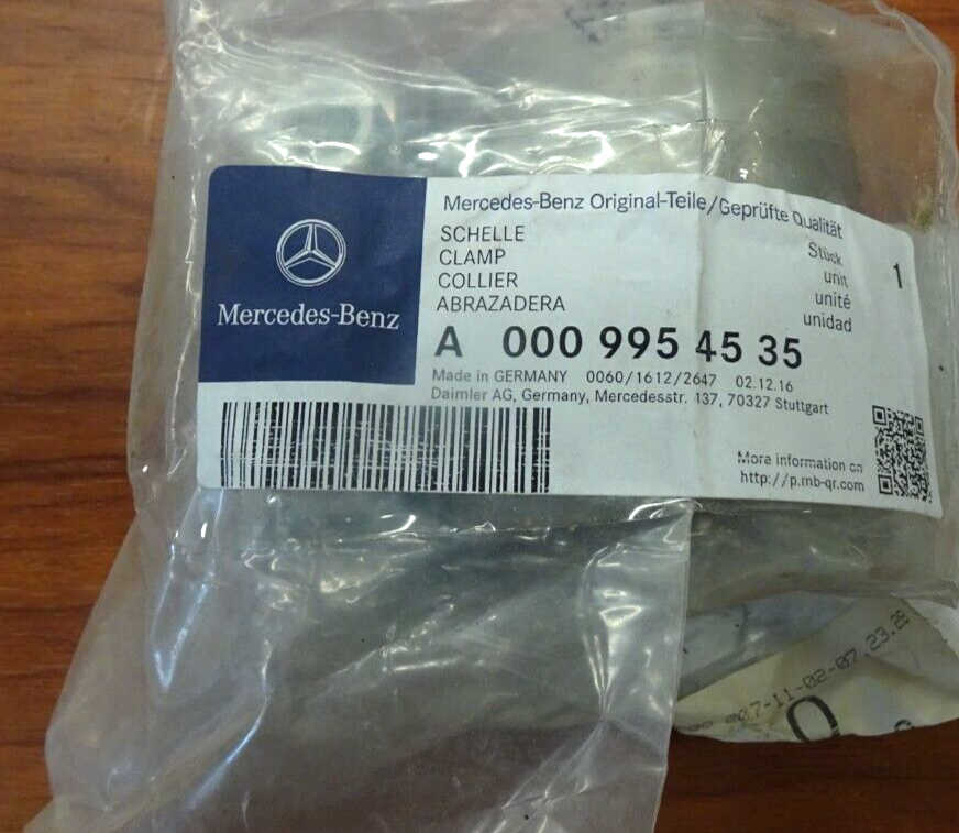 NEW OEM MERCEDES-BENZ S W221 EXHAUST SYSTEM CLAMP A0009954535 | eBay