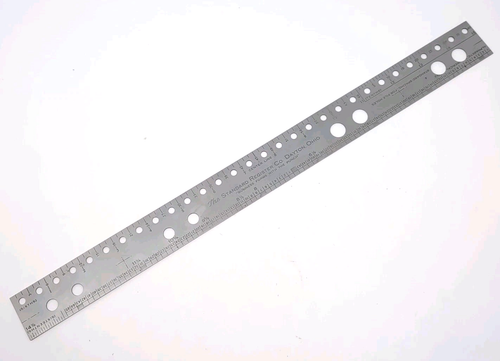 The Standard Register Co. Dayton Ohio Ruler - 15" Steel Ruler USA Made ...