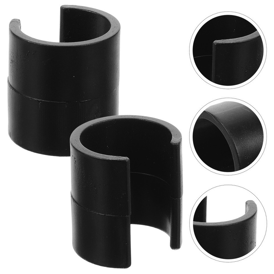 10 Pcs Plastic Retainer Garden Flag Buckle Stoppers Pole Clip Clamp ...