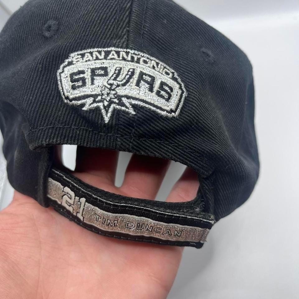 NBA Elevation Tim Duncan San Antonio Spurs Adjustable Black Hat Cap | eBay