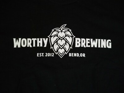 Worthy Brewing Bend Oregon OR Craft Beer Hop Logo Men’s Size Large L ...