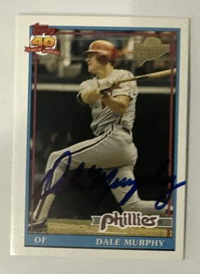 Autographed DALE MURPHY 2004 Topps Fan Favorites Phillies Card #129 | eBay