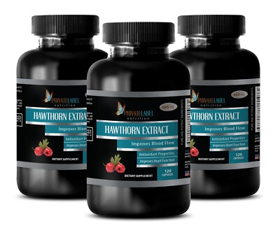 Energy Boost- HAWTHORN BERRY COMPLEX - Vitality Enhancer - 3 Bottle 180 ...