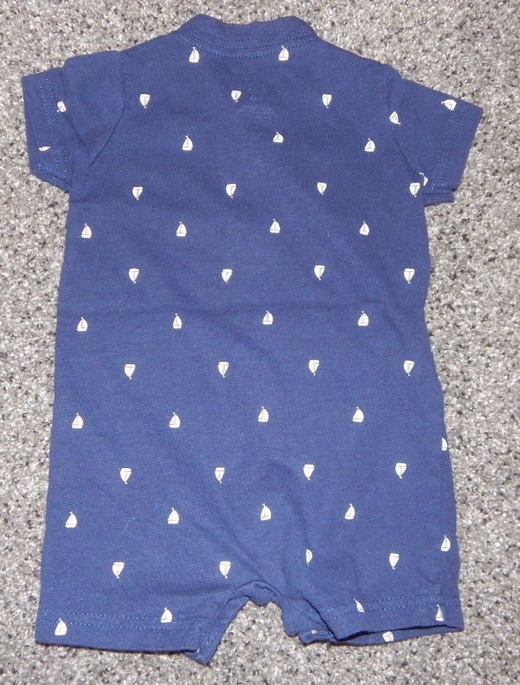 *INFANT SIZE 6 MOS--JUST ONE YOU BRAND NAVY ONE PIECE OUTFIT--EXCELLENT ...