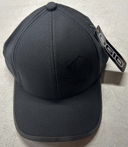 Ogio Golf Hat Cap Solid Black Adjustable Strap West Region Embroidered ...