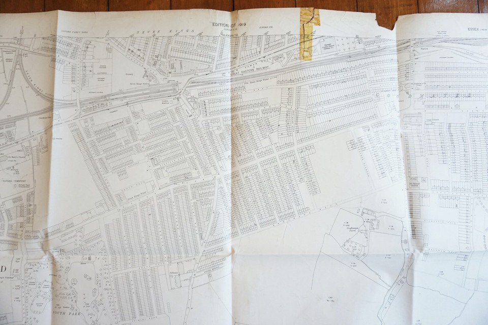 1919 Ilford Seven Kings Station GER Great Eastern Railway OS Railway ...