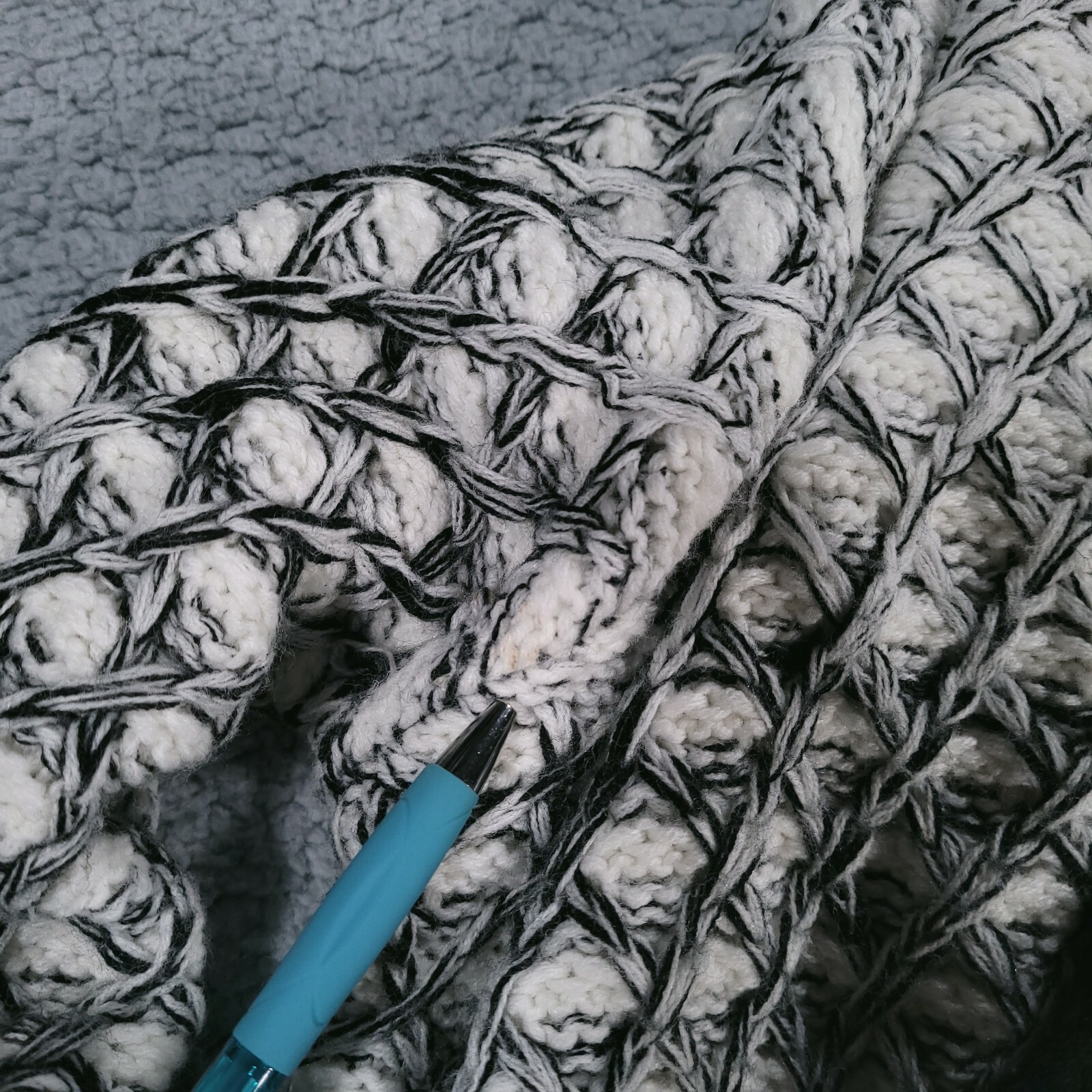 Design Lab Cardigan Womens Small Sweater Cross Knit Black Ivory Sweater ...