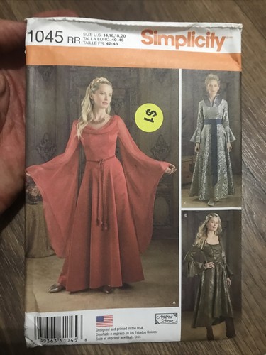 Medieval Renaissance Princess Elf Fairy Dress Costume Sewing Pattern 14 ...