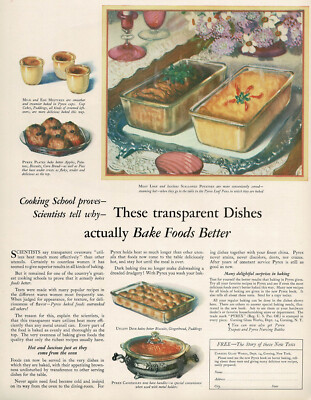 1920s Vintage Pyrex Retro Kitchen Decor Art Deco Print Ad LARGE a | eBay