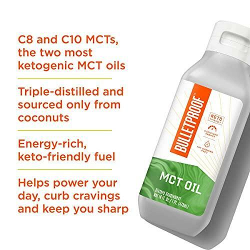 XCT MCT Oil Made with C10 and C8 MCT Oil, Flavorless, 14g MCTs, 16 Fl ...