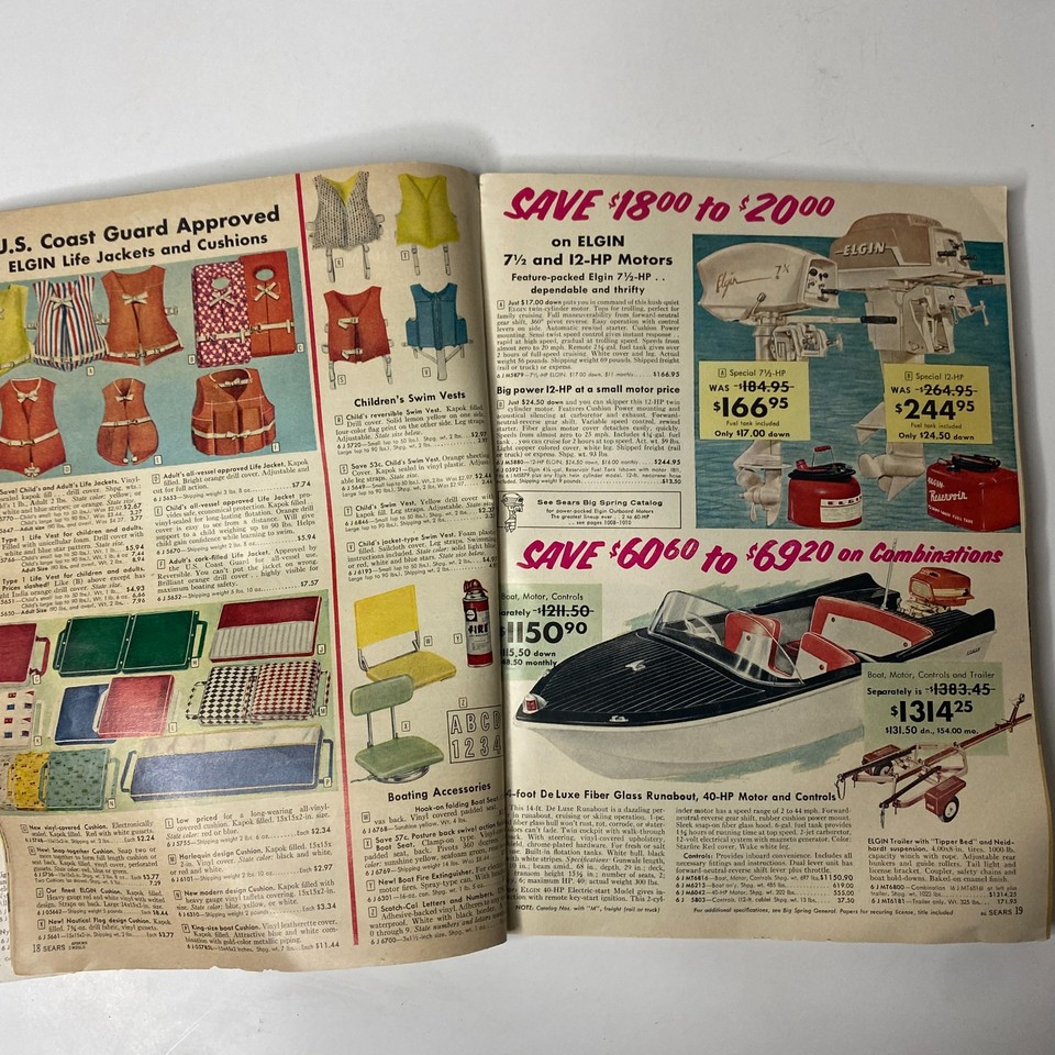 1959 Sears Roebuck and Co. Summer Sale Book Catalog GD Interior | eBay