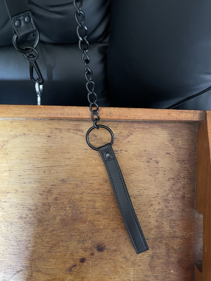 Antique 1950's Serving Tray Restraint with Collar, Cuffs And Chain BDSM ...
