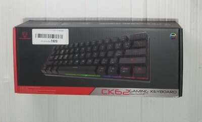 CK62 Motospeed Wired/Wireless Gaming Keyboard RGB backlight, White | eBay