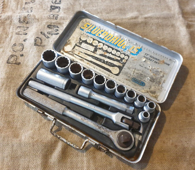 Vintage 70s Draper Socket Set 1/2" Drive, AF, Classic Car,Motorcycle ...