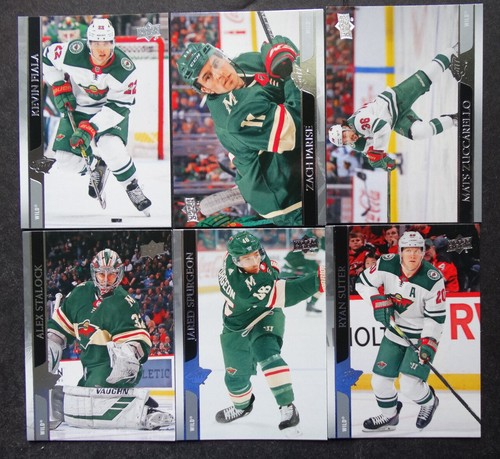 2020-21 Upper Deck UD Minnesota Wild Series 1 Base Team Set 6 Hockey ...