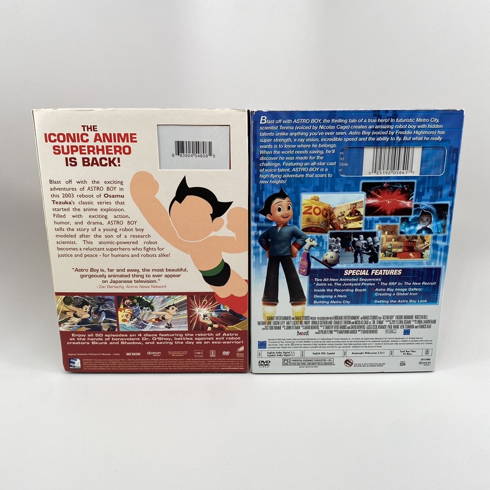 Astro Boy The Complete Series 2003 DVD & Astro Boy 2009 DVD Lot Nicolas ...