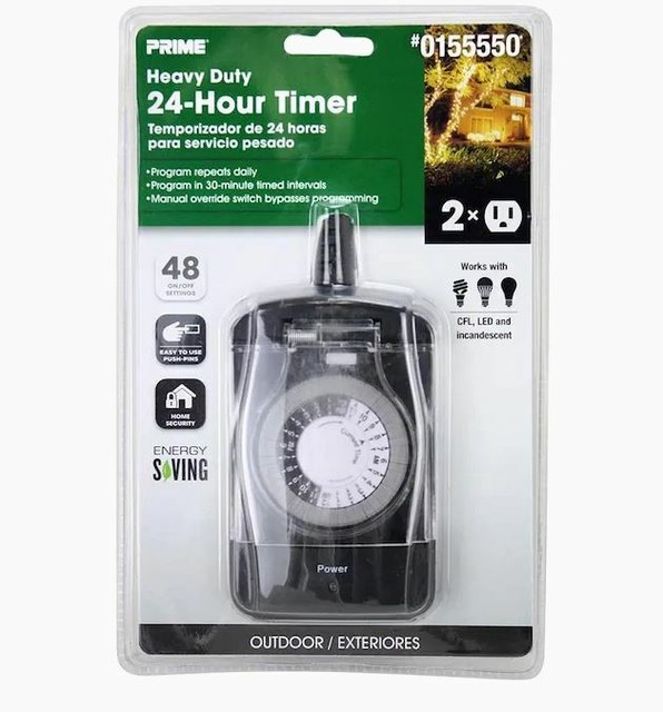 Utilitech Outdoor Timer #0155550 24-hour Repeating Cycle Manual ...