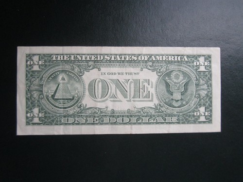 $1 Dollar Bill bank note 2013 Fancy Serial Number UP Ascending LADDER ...