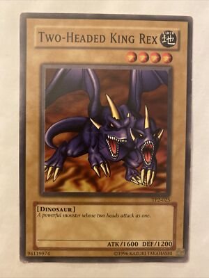 Yugioh Two-Headed King Rex TP2-025 Unlimited Common Tournament Pack 2 ...