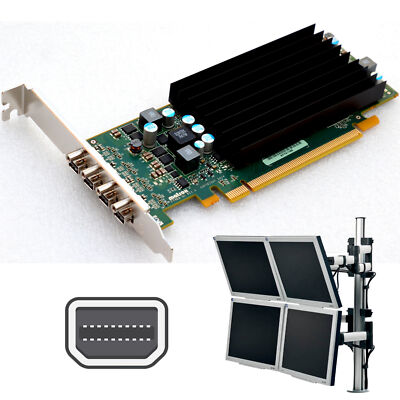 Matrox C420 Graphics Card PCI Express Pcie Mini Display Port Quad Four ...