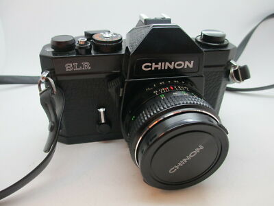 Chinon SLR 35mm SLR Film Camera + 55mm 1.8 M42 Scerw Mount Chinon Lens ...