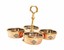 Steel Copper 4 Compartment Condiment Pickle Dry Fruit Bowl Set ...
