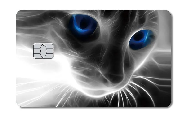 Cat| Credit Card Skin Credit Card Sticker for Small chip size | eBay