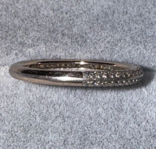 Pandora Ale Met 50 Rose Gold Plated CZ Band Ring Size 5 | eBay