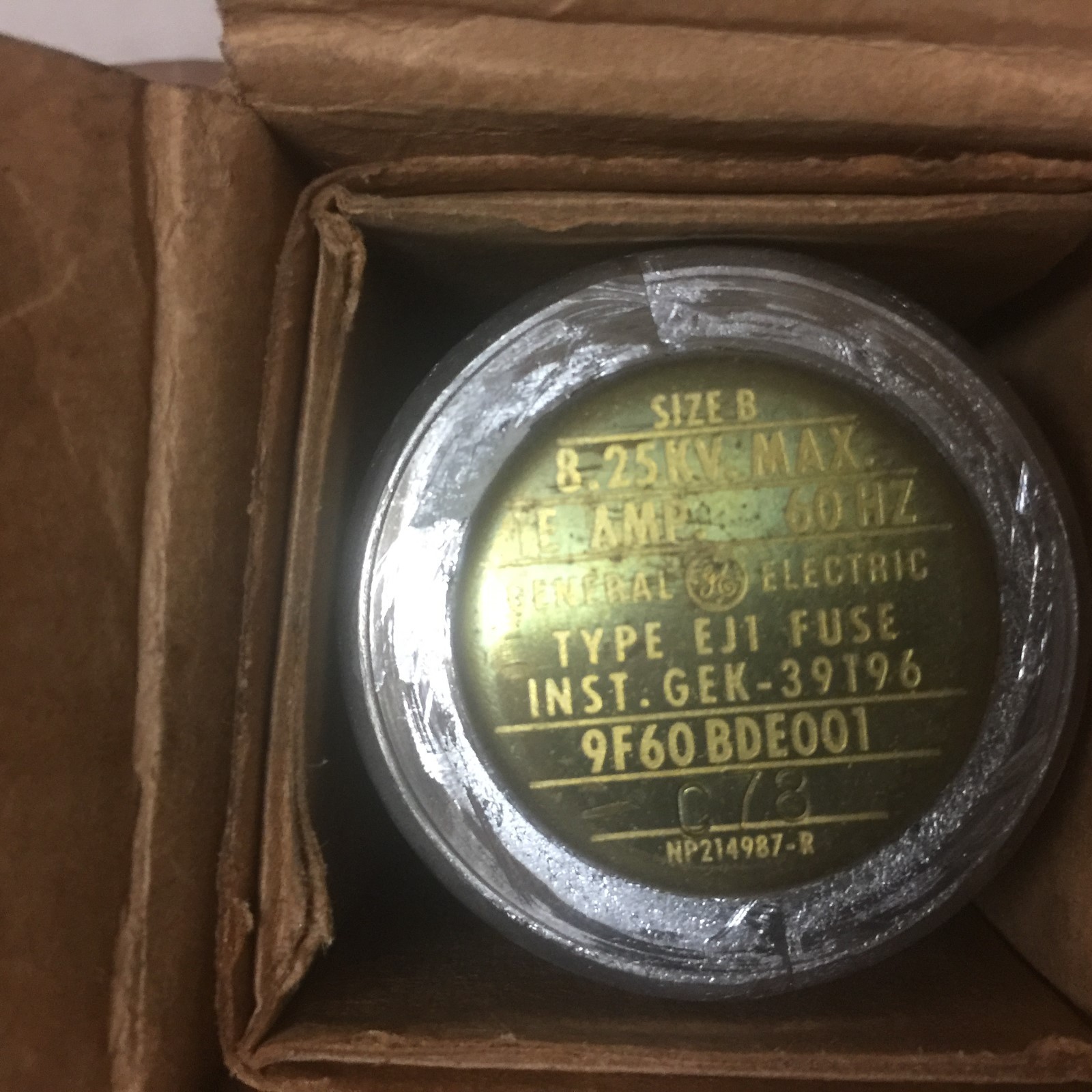 General Electric GE 9F60BDE001 Type Ej1 Cartridge Fuse 1e Amp for sale ...