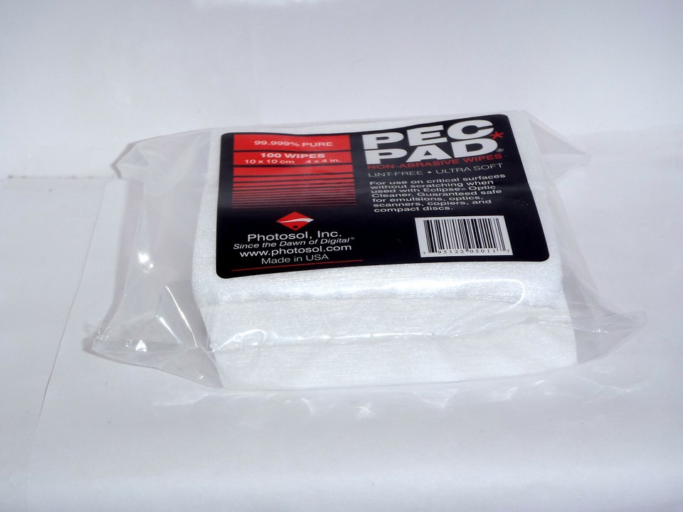 PEC-PAD Lint Free Wipes 4”x4” 100PK - Non-Abrasive Cleaning Cloth for ...