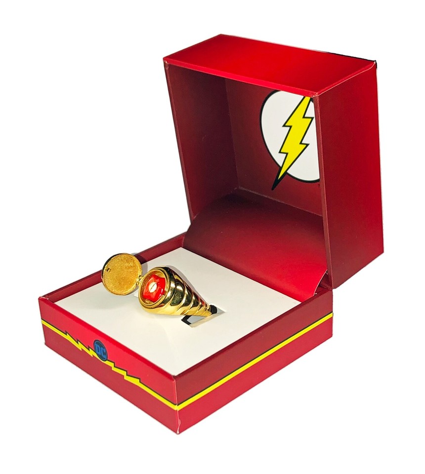 THE FLASH RING DC COMICS OFFICIALLY LICENSED STAINLESS STEEL NYCC 2019 ...