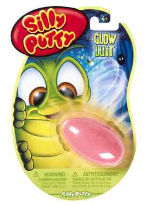 2 CRAYOLA SILLY PUTTY GLOW IN THE DARK COLORS STRETCH BOUNCE MOLDS SHAPES | eBay