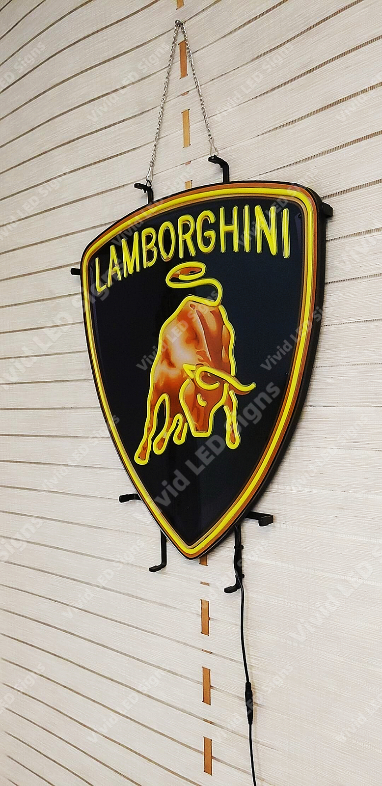 Lamborghini Sports Car Auto Vivid LED Neon Sign Light Lamp With Dimmer ...