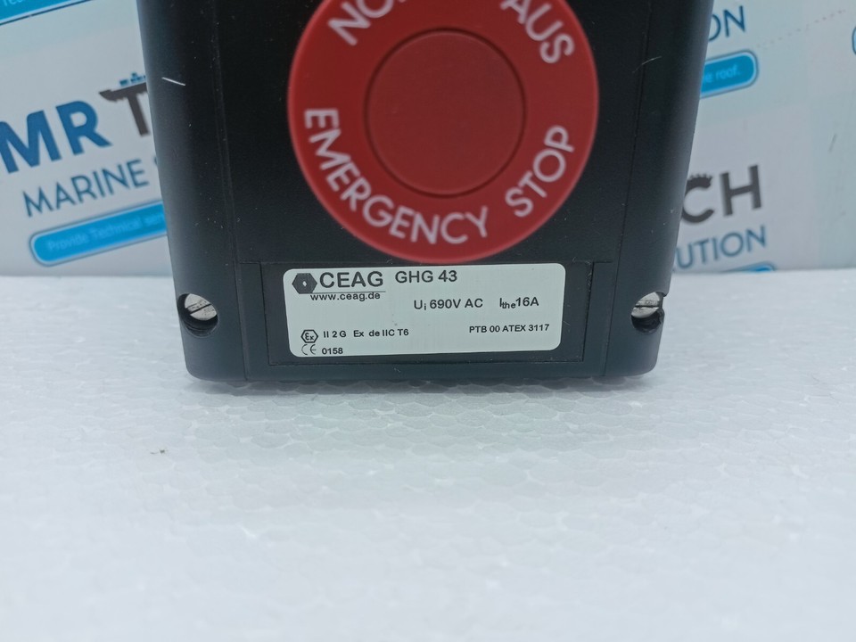 CEAG GHG 43 EMERGENCY PUSH BUTTON Ui 690V AC Ithe 16A | eBay