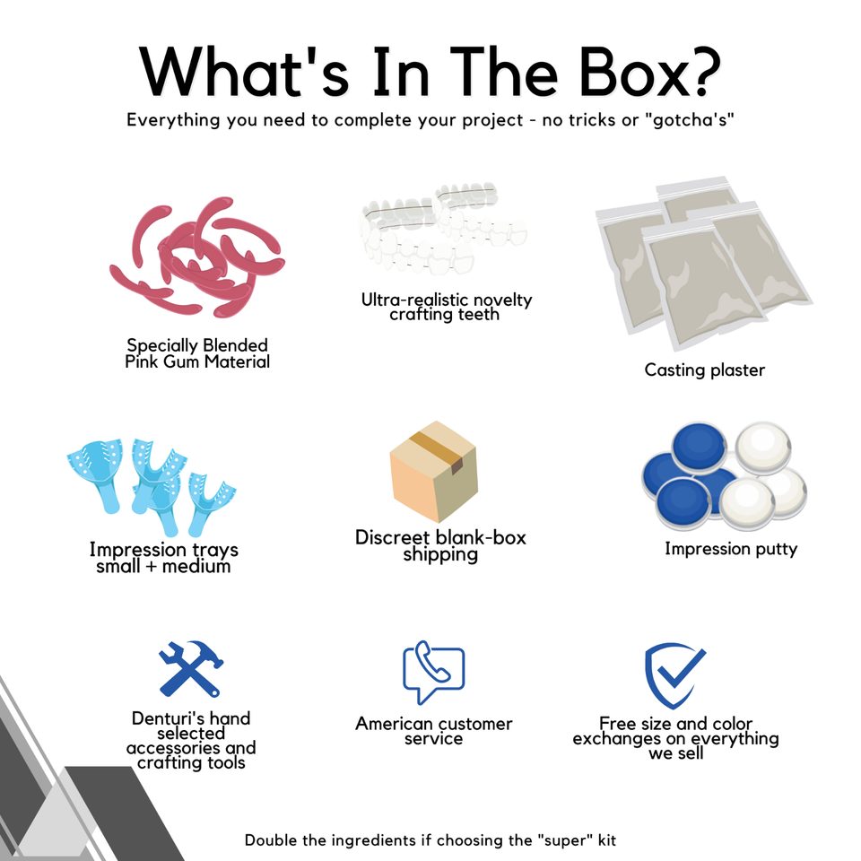 DIY FULL DENTURES for beginners (ONE SIZE FITS ALL) * FULL /PARTIAL* | eBay